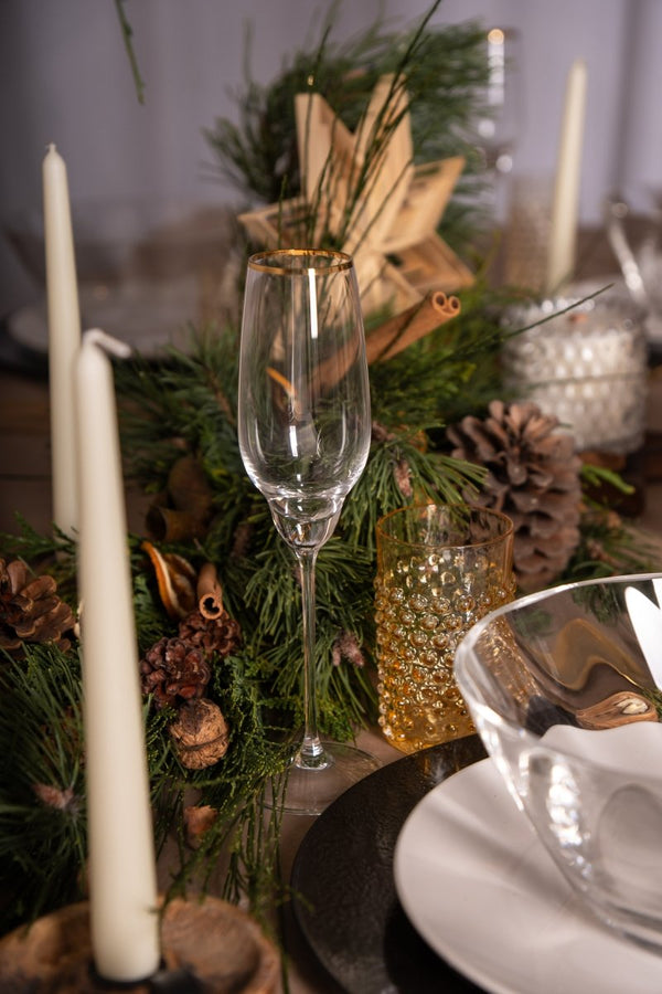 SHADOWS GOLDEN LUX Champagne Glass (Set of 2) | KLIMCHI